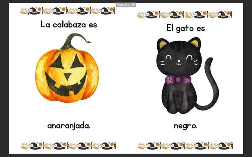 Colors in Spanish Halloween | Los colores de la noche de brujas | Librito