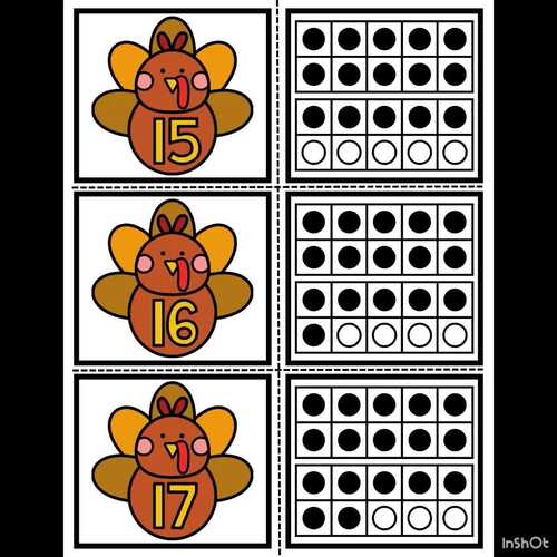 November Thanksgiving Number Sense Bundle for Kindergarten and 1st Grade