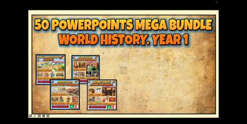 BTS: World History 50 Powerpoints Mega Bundle. Early Humans To Medieval ...