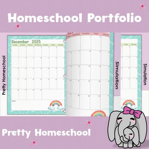 Printable Homeschool Portfolio 2025–2026 / End-of-the-Year Homeschool ...