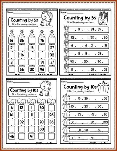 Counting by 5s and 10s Worksheets | Engaging Skip Counting Worksheets