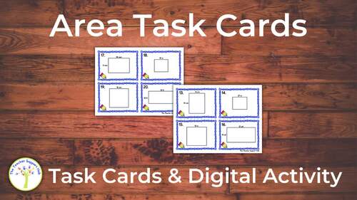 Find the Area Write the Room | Print and Digital Math Activity | No ...
