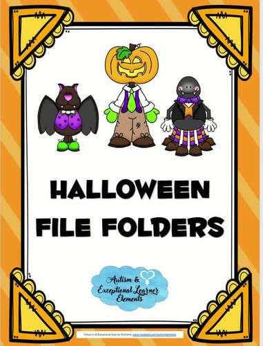 Halloween Basic Skills File Folders- SPED & Autism Resources by Autism ...