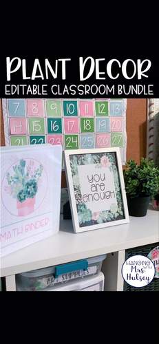 Plant Class Decor Bundle by Hanging with Mrs Hulsey | TPT