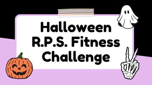 CANVA Halloween R.P.S. Printable Fitness Game - EDITABLE | TPT