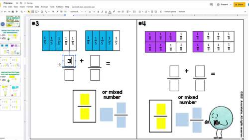 Adding and Subtracting Fractions With Like Denominators Google Classroom