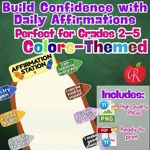 Affirmation Station –Positive Self-Talk Cards - Grades 2–5 Self-Esteem ...