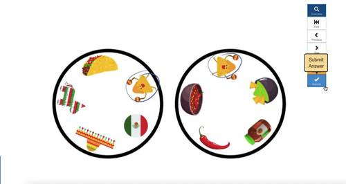 CINCO DE MAYO SPOT THE MATCH BOOM CARDS:OT /SLP visual perceptual game