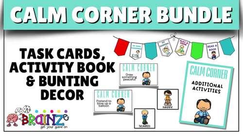 Calm Corner Activities & Task Cards | Editable SEL Classroom Printables