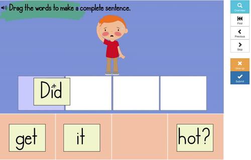 Sentence Building | BOOM CARDS™ | Set 1 by Teaching Literacy | TPT