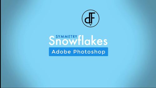 Graphic Design Symmetry Snowflake, a Fun Math & Art Photoshop Lesson