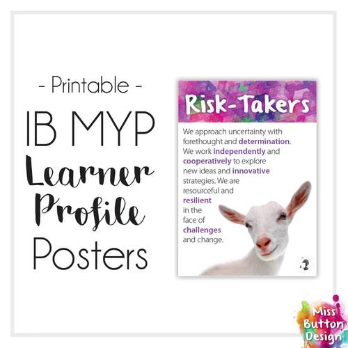 IB MYP Learner Profile Posters by Miss Button Design | TpT