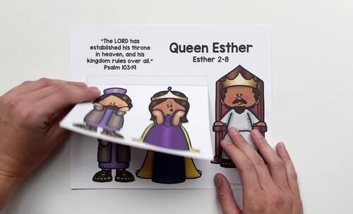 Queen Esther Bible Craft, Sunday School Craft by Heartprints for Littles