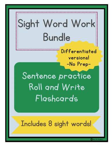 Word Work Centers - First Grade Sight Word Work Bundle by Mrs Bs Academy