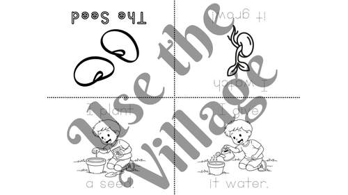 6 SPRING Mini Books! Trace Color & Read! Decodable Reader March April ...