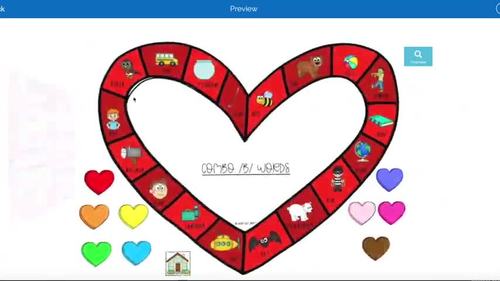 VALENTINE HEART, DIGITAL BOOM CARDS BUNDLE (ARTICULATION & LANGUAGE)