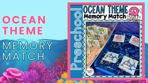 Preschool Activities Ocean Theme - Memory Match by Preschool SOS