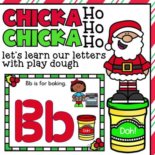 Chicka Chicka Ho Ho Ho Alphabet and Fine Motor Center Activities