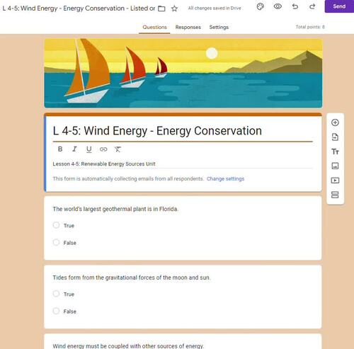 Renewable Energy Sources | UNIT BUNDLE | Google Forms | by Secondary ...