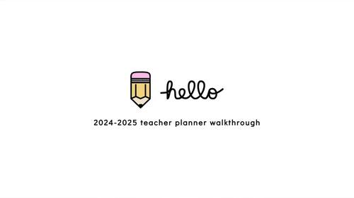 2024-2025 Printable Teacher Planner for Middle + High School Teachers