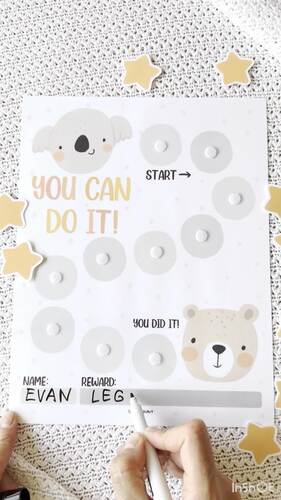 Toddler Reward Chart Printable Behavior Chart Daily Chore Chart for ...