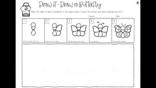 Directed Draw Writing Prompts 1 by On Butterfly Wings | TPT