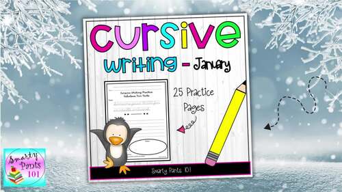 #2024deals Cursive Writing Practice Sentences - January Jokes, Fun Facts
