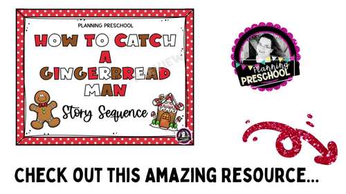 HOW TO CATCH A GINGERBREAD MAN Story Sequence Activities | Cards