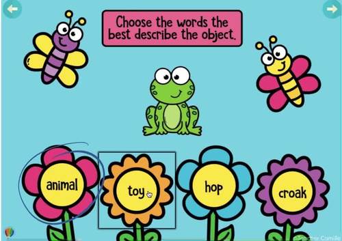 Describing Objects: Spring Edition - BOOM Cards™ for Distance Learning