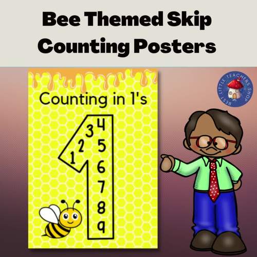 Multiplication/Skip Counting Posters | Bee Classroom Theme Décor