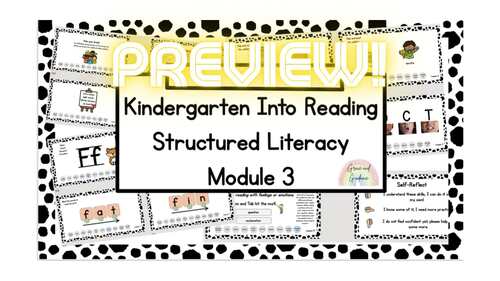 PRODUCT PREVIEW- Kindergarten Structured Literacy by Grace and Guidance
