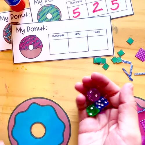 Donut Shop Place Value Activity | FIRST AND SECOND GRADE MATH | TPT