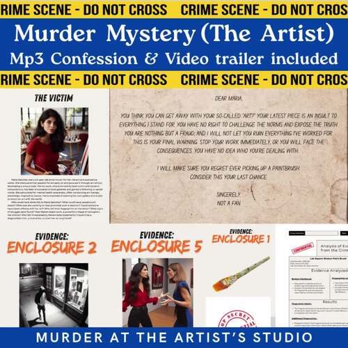 The Artist Murder Mystery | Classroom Murder Mystery Activity | Mp3 ...