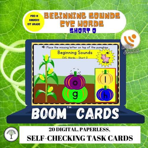 Phonics Games Beginning Sounds CVC Words - Short 0 by Teachtree | TPT