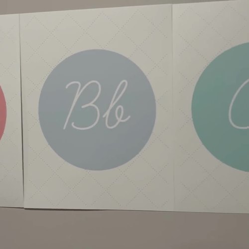 Cursive Alphabet Posters Calming Colors by Literacy Fundamentals