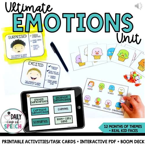 Identifying Emotions and Feelings Speech Therapy | Autism | Special ...