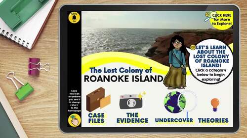 History Mystery: Lost Colony of Roanoke Island LINKtivity® | TPT