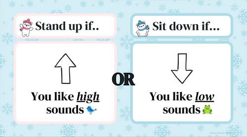 Winter Music This or That | Stand Up Sit Down Movement Game for ...
