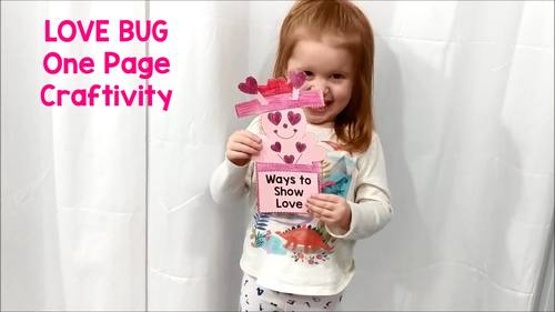 Valentine's Love Bug: One Page Craftivity by Primary Paradise | TPT