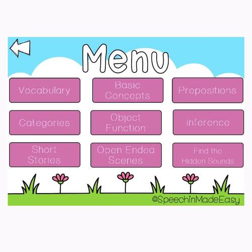 Spring Language Activity | Boom Cards for Speech by Speechin Made Easy