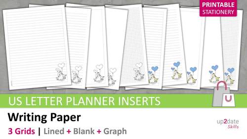 Father's Day Writing Paper for Father's Day Crafts - US Letter - Giraffe