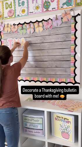 Thanksgiving Bulletin Board | Thanksgiving Bows & Composition Decor ...