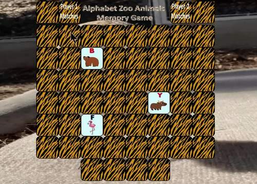 Alphabet Zoo Animals Hidden Picture Memory Game Boom Cards by Teacher's ...