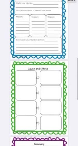 Reading and Writing Graphic Organizers! by Nicholsandime | TPT