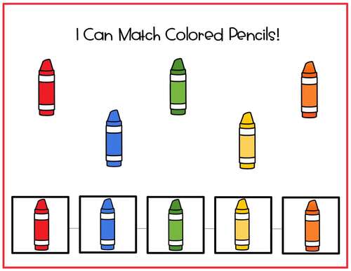 I Can Match Pictures Jumbo Binder | Simple Identical Matching | Early ...