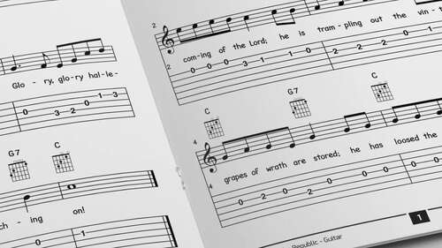 Battle Hymn of the Republic - Patriotic Song | Beginner Guitar Sheet ...