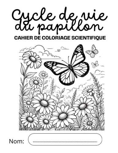 Cycle de vie du papillon | Butterfly Life Cycle Coloring Book | Cahier ...
