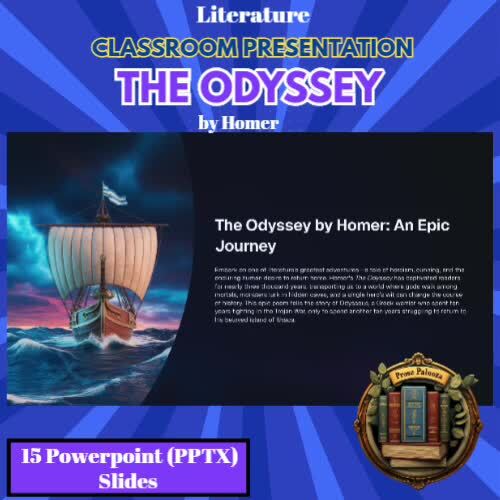 THE ODYSSEY by Homer * Novel Study Powerpoint Presentation by Prose Palooza