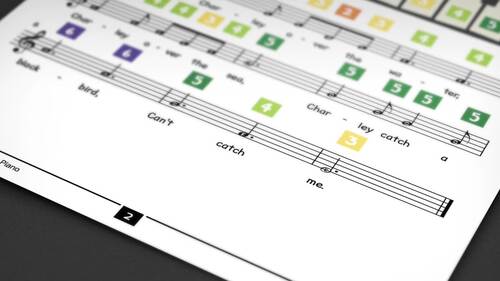 Play "Charley Over the Water" Folk Song | Piano Sheet Music | Play-by ...