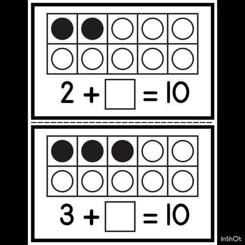 Addition & Subtraction Matching Pairs – Parts of 10 Bundle | TPT